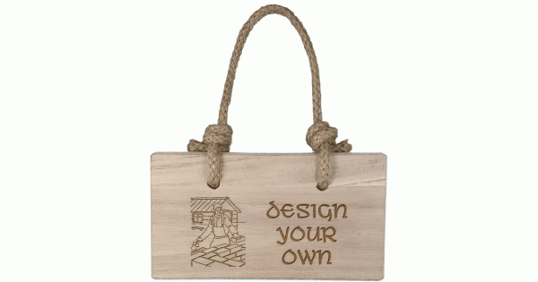 Personalised Design Your Own Large Rectangle Wooden Plaque